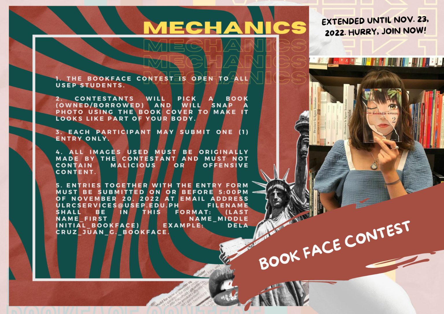 BOOK FACE CONTEST | University Learning Resource Center